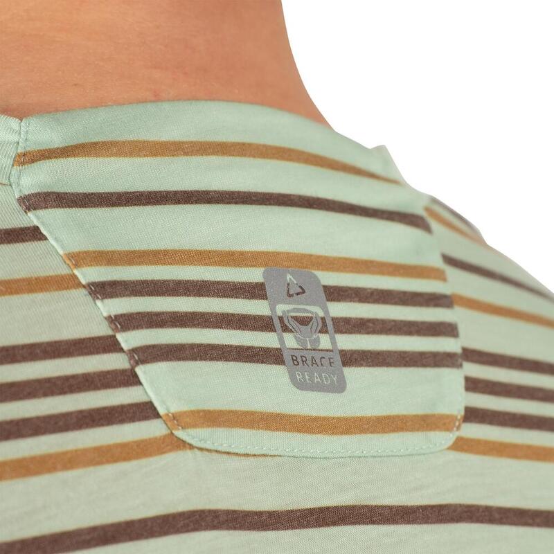 Maillot stretch MTB Gravity 1.0 en tissu Tencel Marron Homme LEATT ...