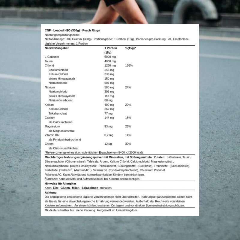 CNP Loaded H2O (300g) Blue Bears - Énergie et endurance - Electrolytes ...