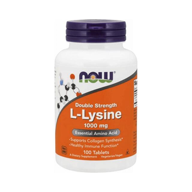 Now Foods L-Lysine 1000mg (100 Tabs) Unflavored - Aminosäuren ...