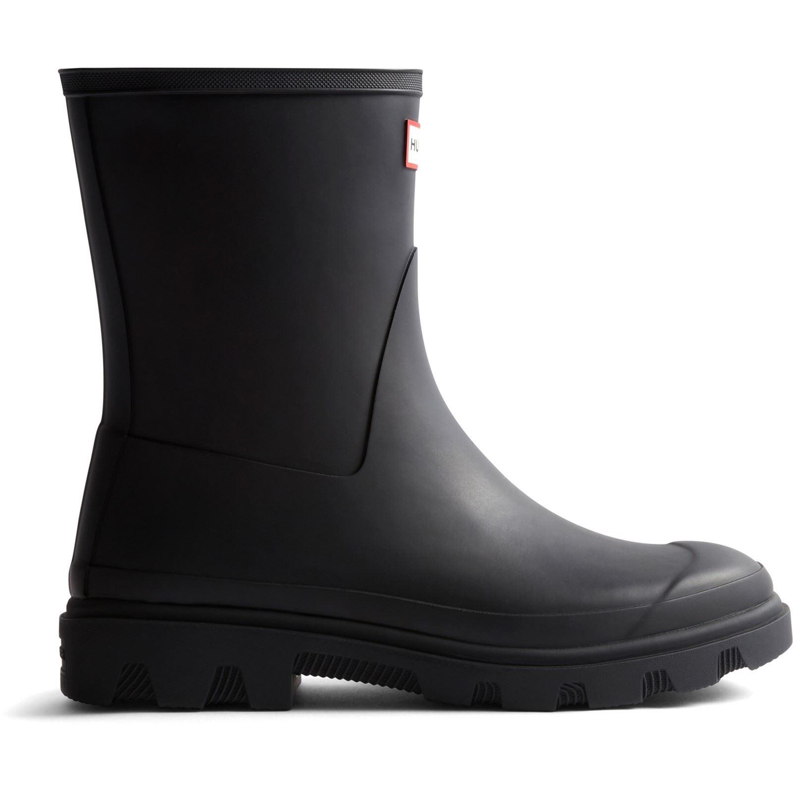 Hunter Downpour Short Rubber Women's Black Wellington Boots | Decathlon