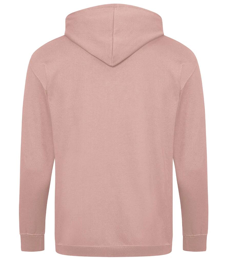 AWDis Unisex Classic Full zip Hoodie - Light Pink | Decathlon