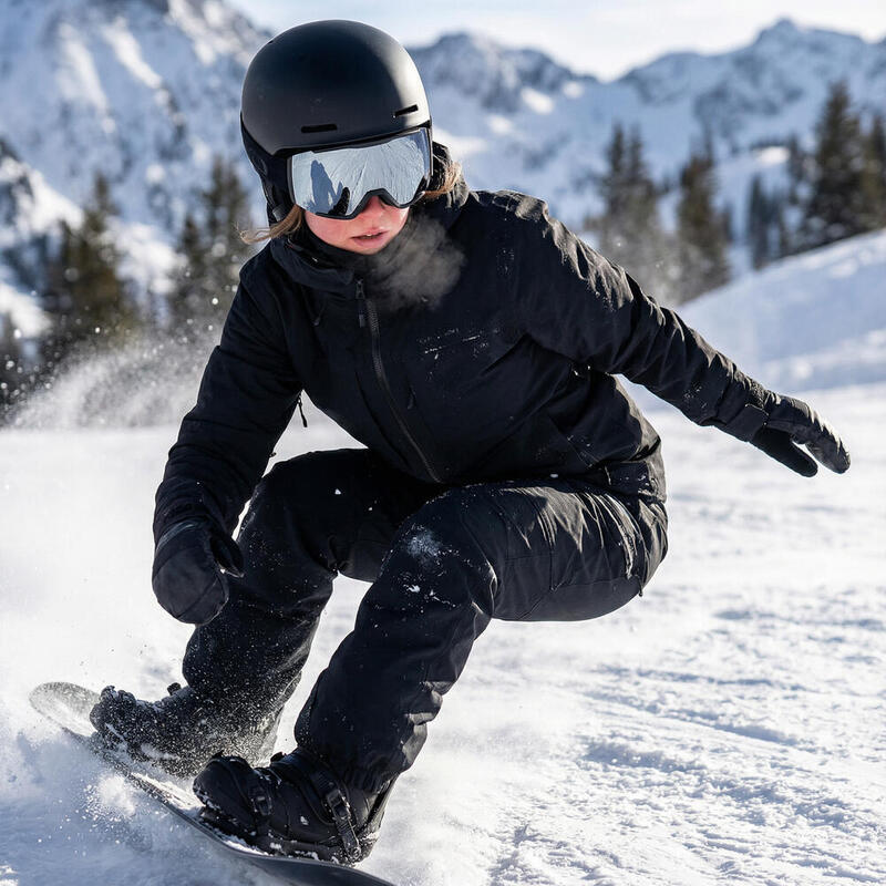 Lunettes de ski unisexes Fluor Eyewear HX-052 - C5 blanches/argentées ...