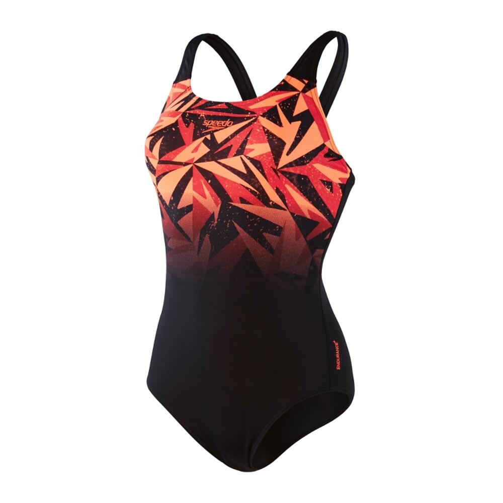 Speedo Hyperboom Placement Muscleback Black/ Lava Red/ Siren Red ...