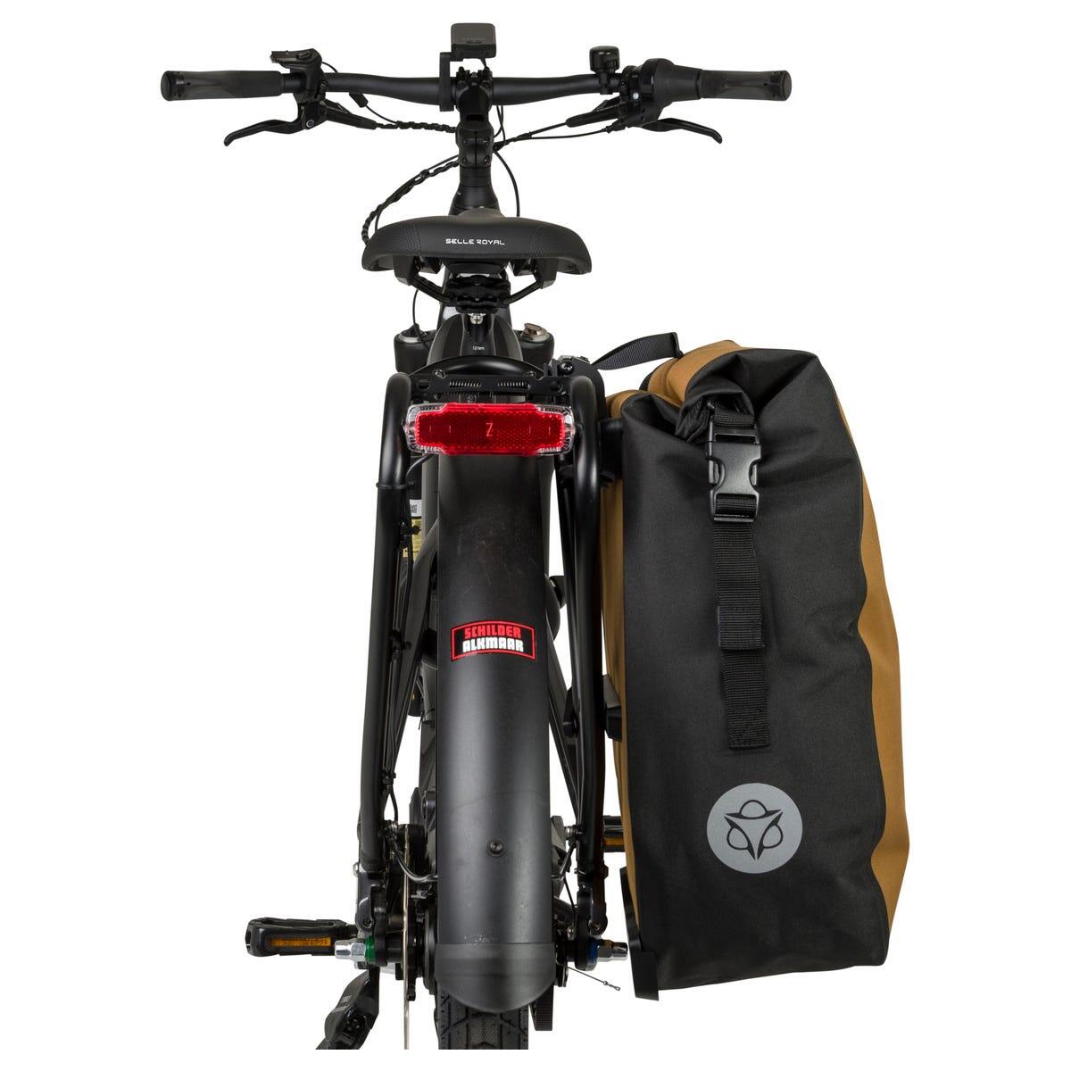 Clean Enkele Fietstas Shelter Click'nGo Large Brown | Decathlon