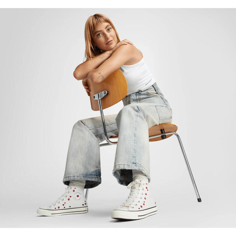 Baskets Converse Chuck Taylor As, Blanc, Unisexe CONVERSE | Decathlon