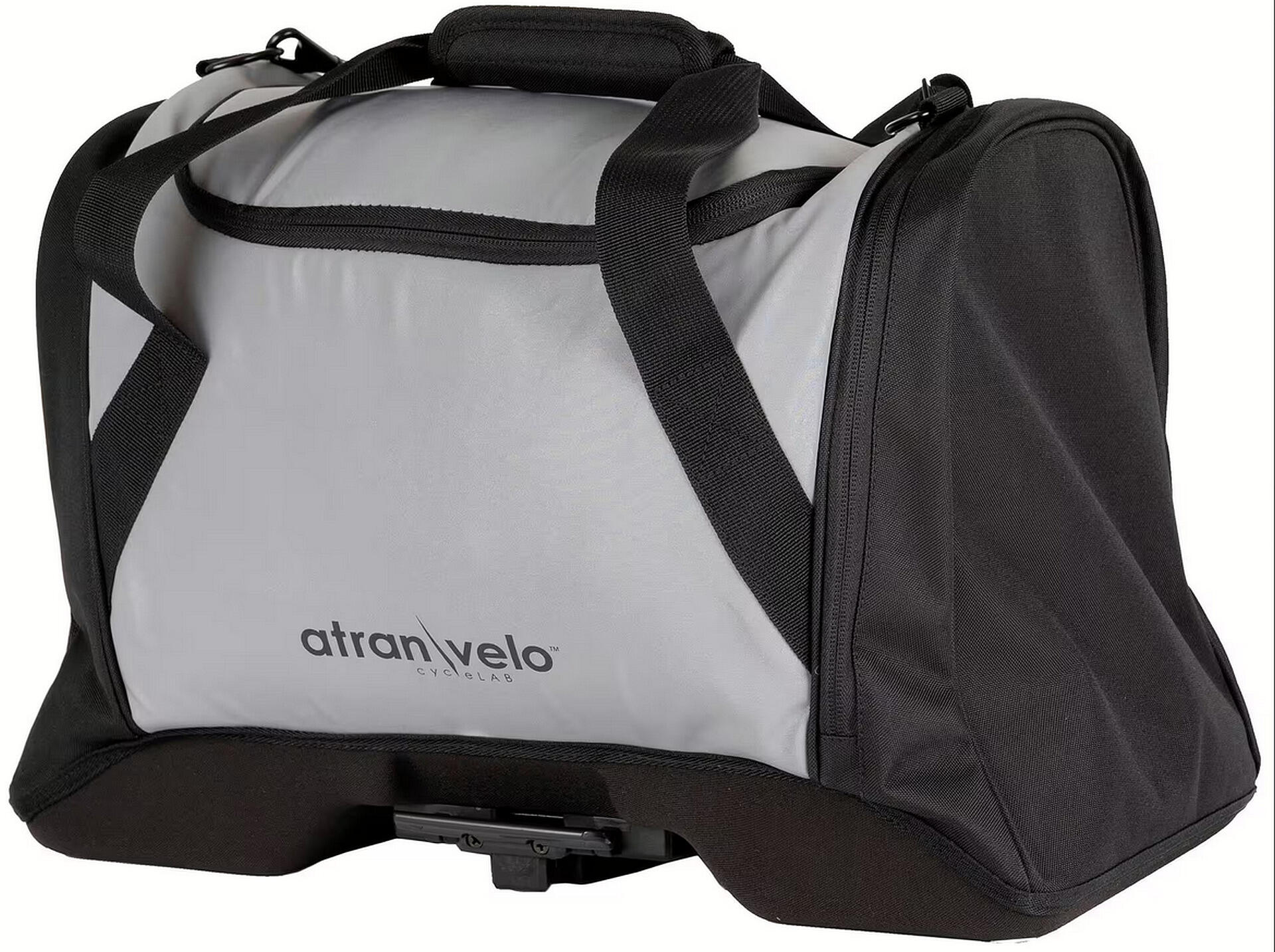 System - Gepäckträgertasche "Pulse AVS", schwarz / grau | Decathlon