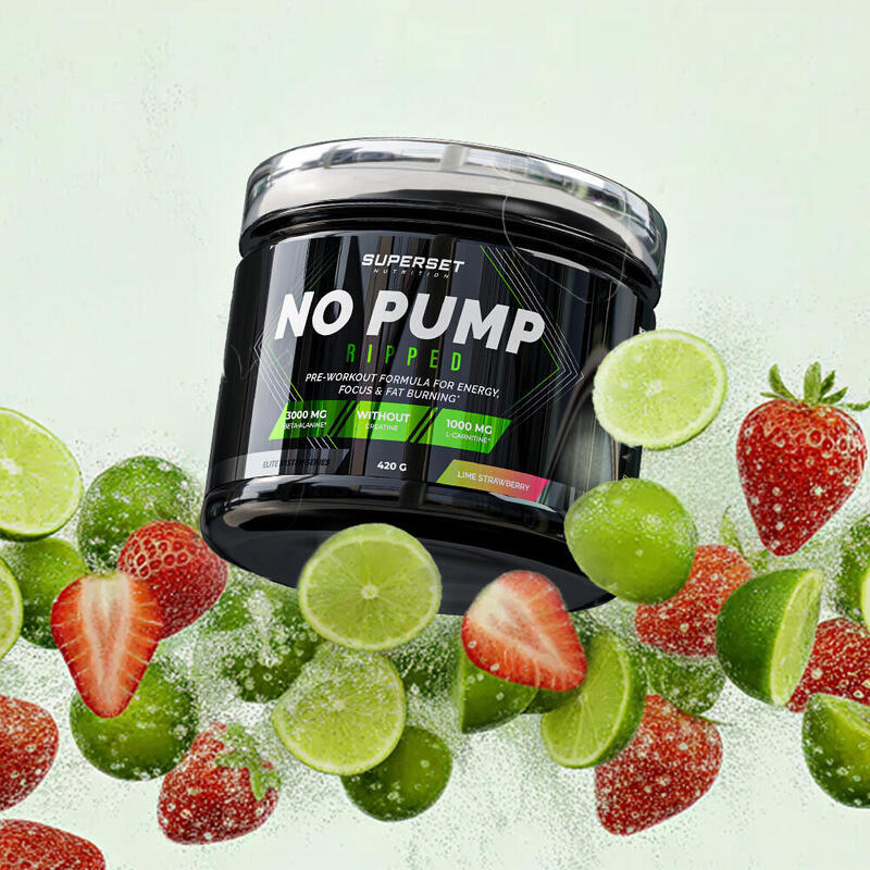 Preworkout | No Pump Ripped (420g) | Strawberry Lime SUPERSET NUTRITION ...