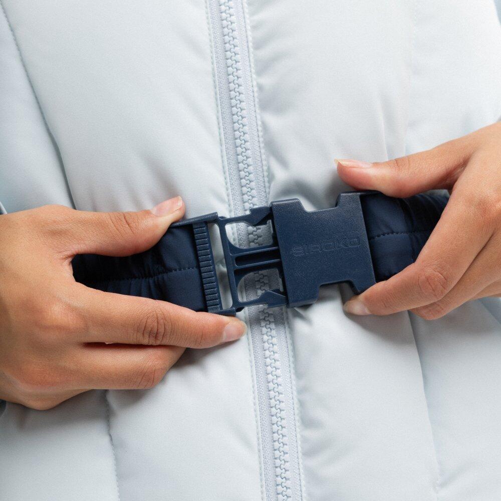 Damen isolierte retro-skijacke Alpengold-W Light Blue Blau | Decathlon