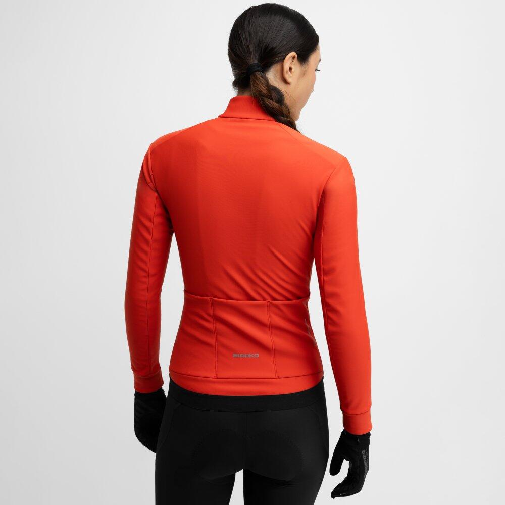 Women Cycling 's softshell jacket J1-W Plange Red SIROKO | Decathlon