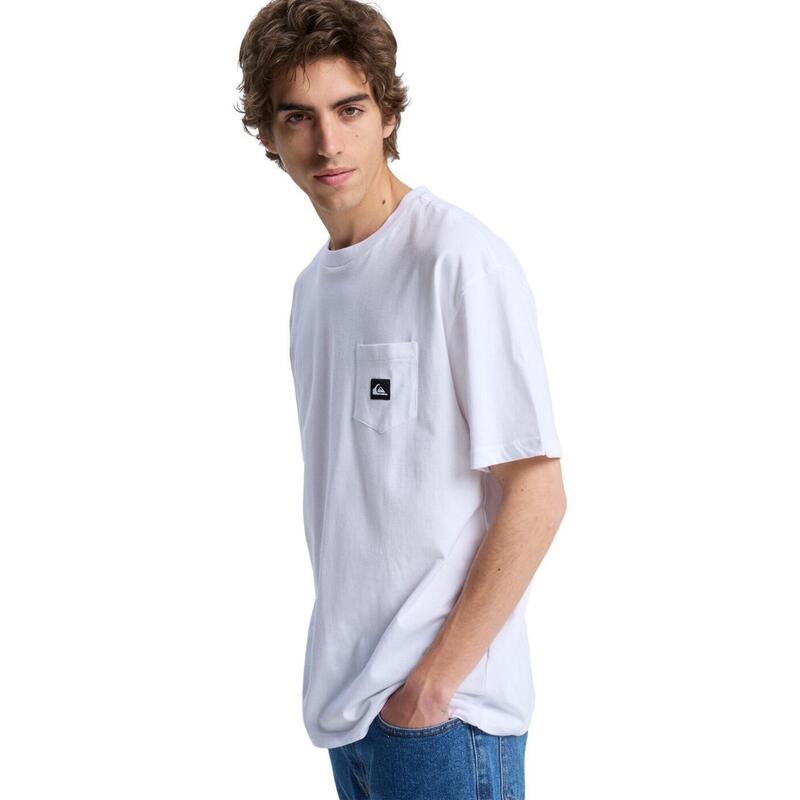 T-shirt à manches courtes SALT WATER POCKET Marron Homme QUIKSILVER ...