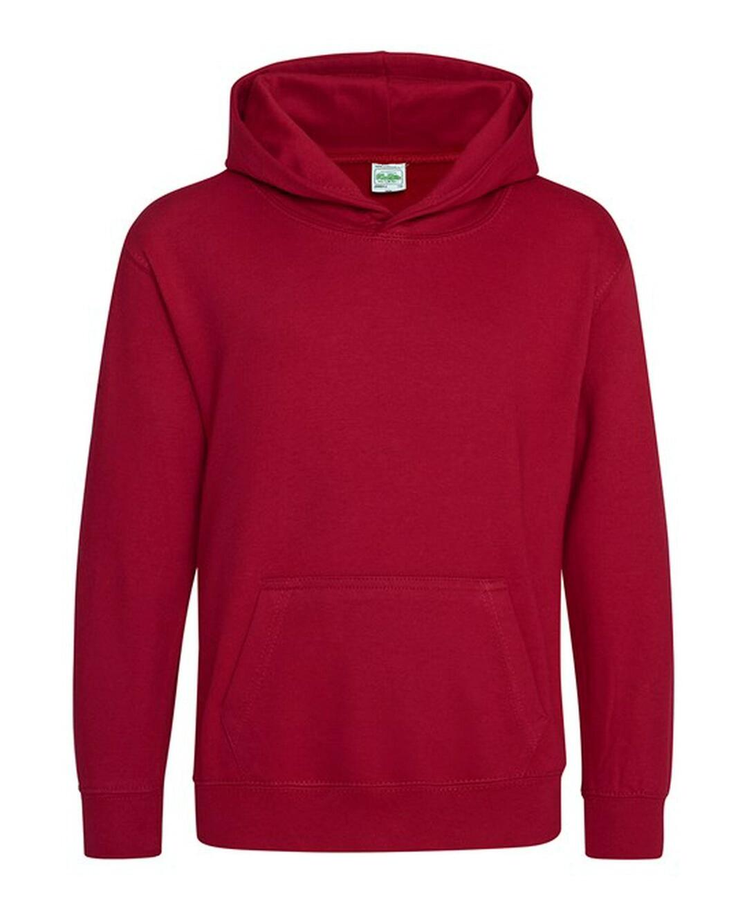 AWDis Unisex Kids Simple Hoodie - Cherry red | Decathlon