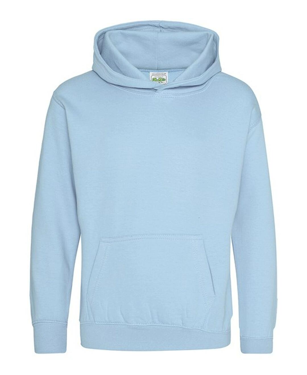 AWDis Unisex Kids Simple Hoodie - Sky Blue | Decathlon