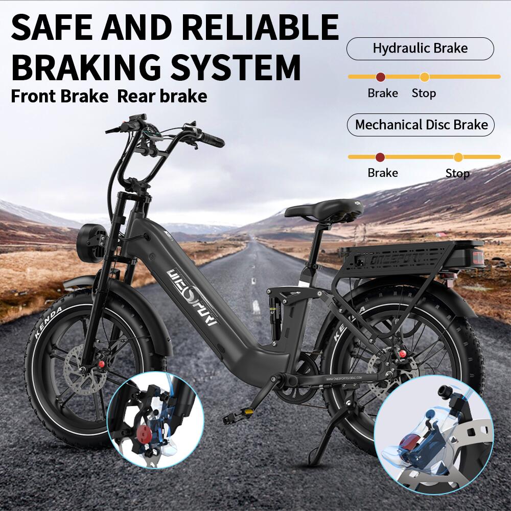 Vélo électrique Onesport OT08 Pro 20'', double batterie 48 V, 36 Ah ...