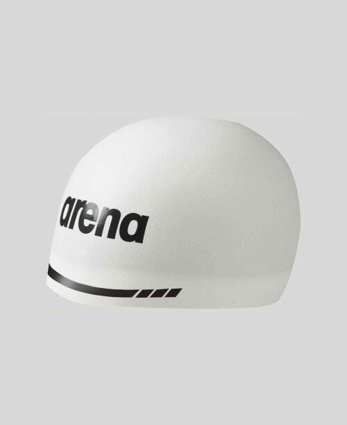 Arena 3D Soft Swimming Cap Silicone Hat For Training and Racing - White ...