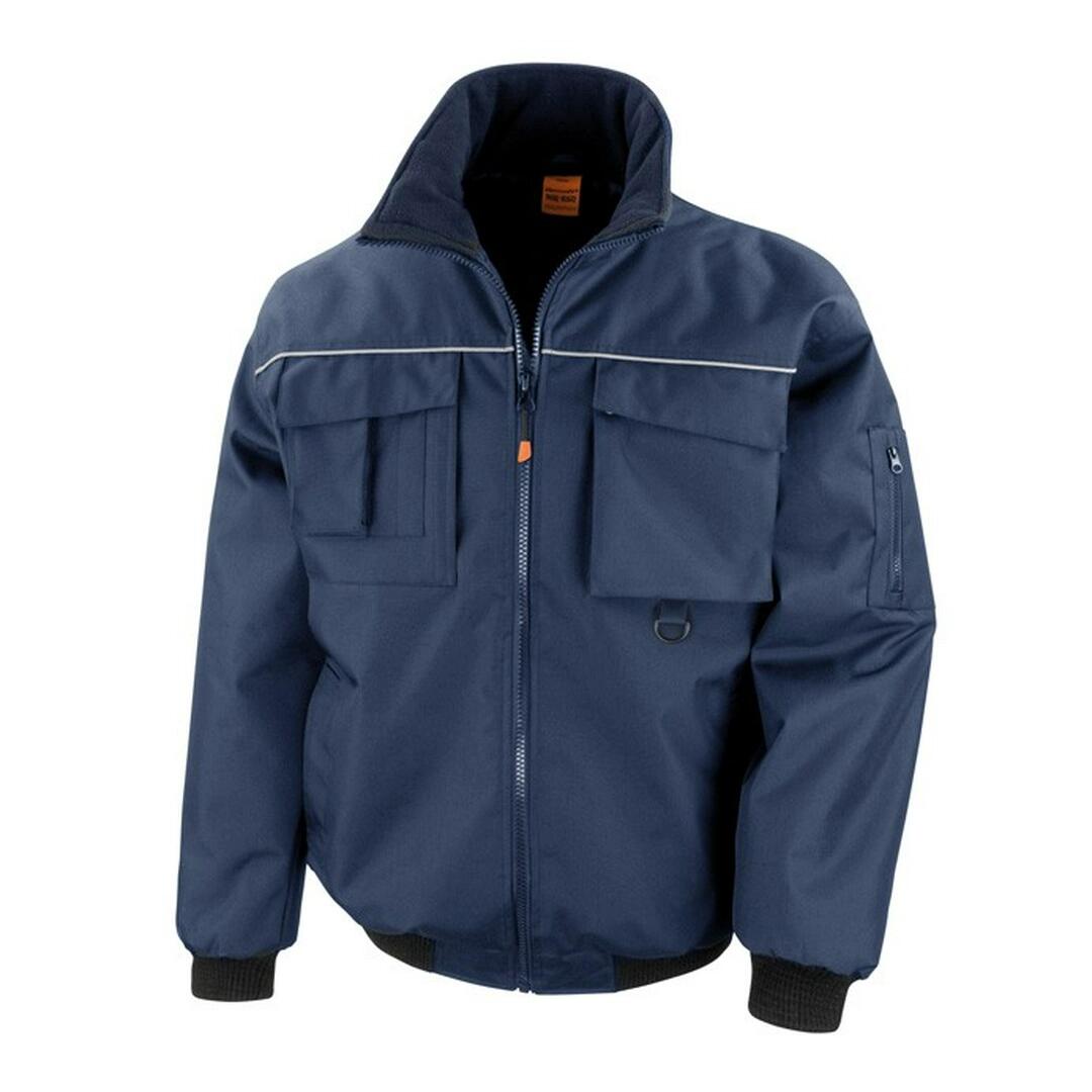 Result Men's Work-Guard Sabre Pilot Jacket - Black | Decathlon
