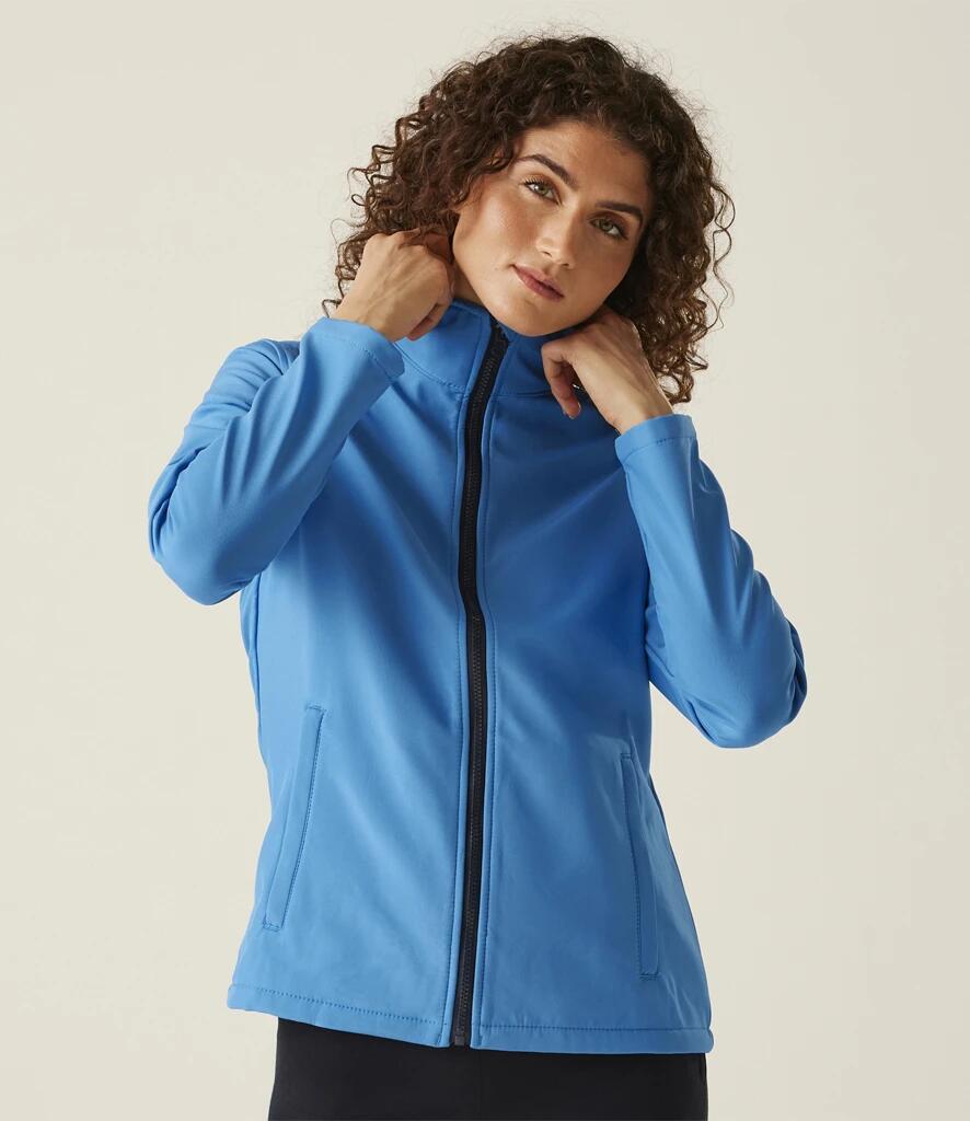 Regatta Ladies Ablaze Printable Soft Shell Jacket - Blue | Decathlon