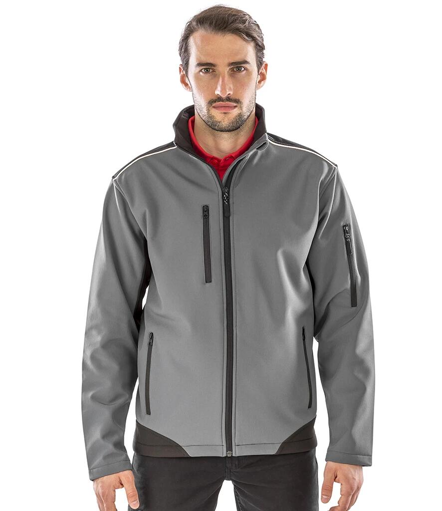 Result Work-Guard Ripstop Soft Shell Jacket - Grey | Decathlon