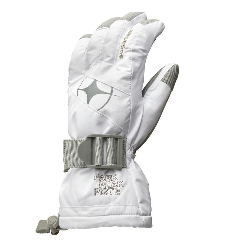 Women's Epic Gloves, White/Grey, Large | Decathlon