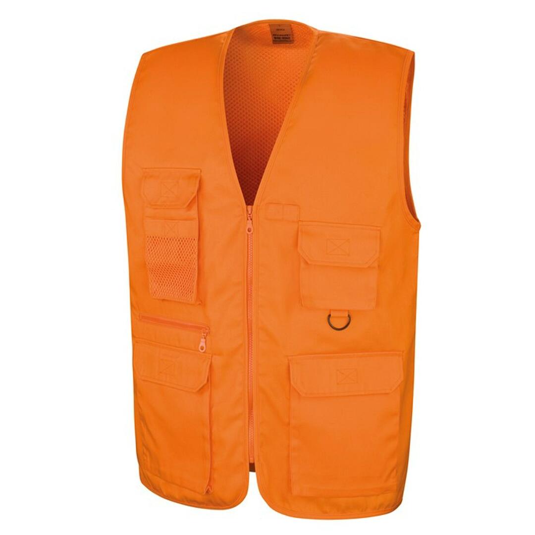 Result Work-Guard Safari Waistcoat - Orange | Decathlon