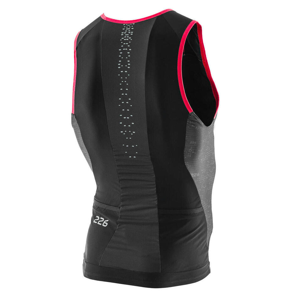 Débardeur triathlon Orca 226 Perform homme - Noir/Orange - Taille L ...