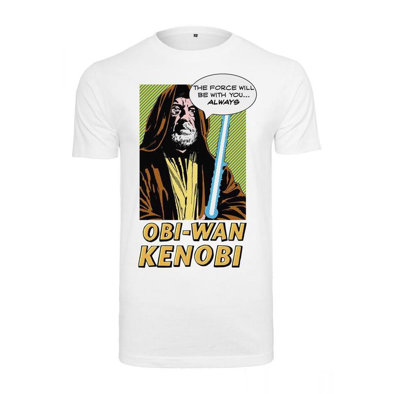 T-shirt urban classic obi-wan kenobi biały URBAN CLASSICS | Decathlon
