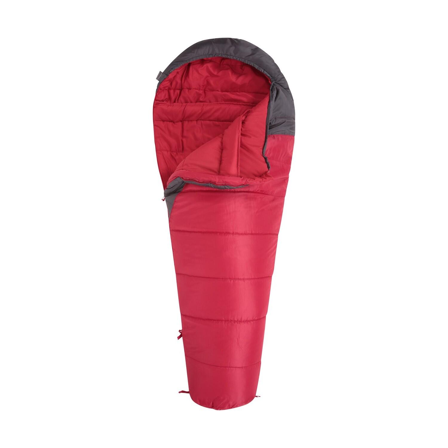 Summit 300 Left Zip Winter Mummy Sleeping Bag (Dark Red) MOUNTAIN ...