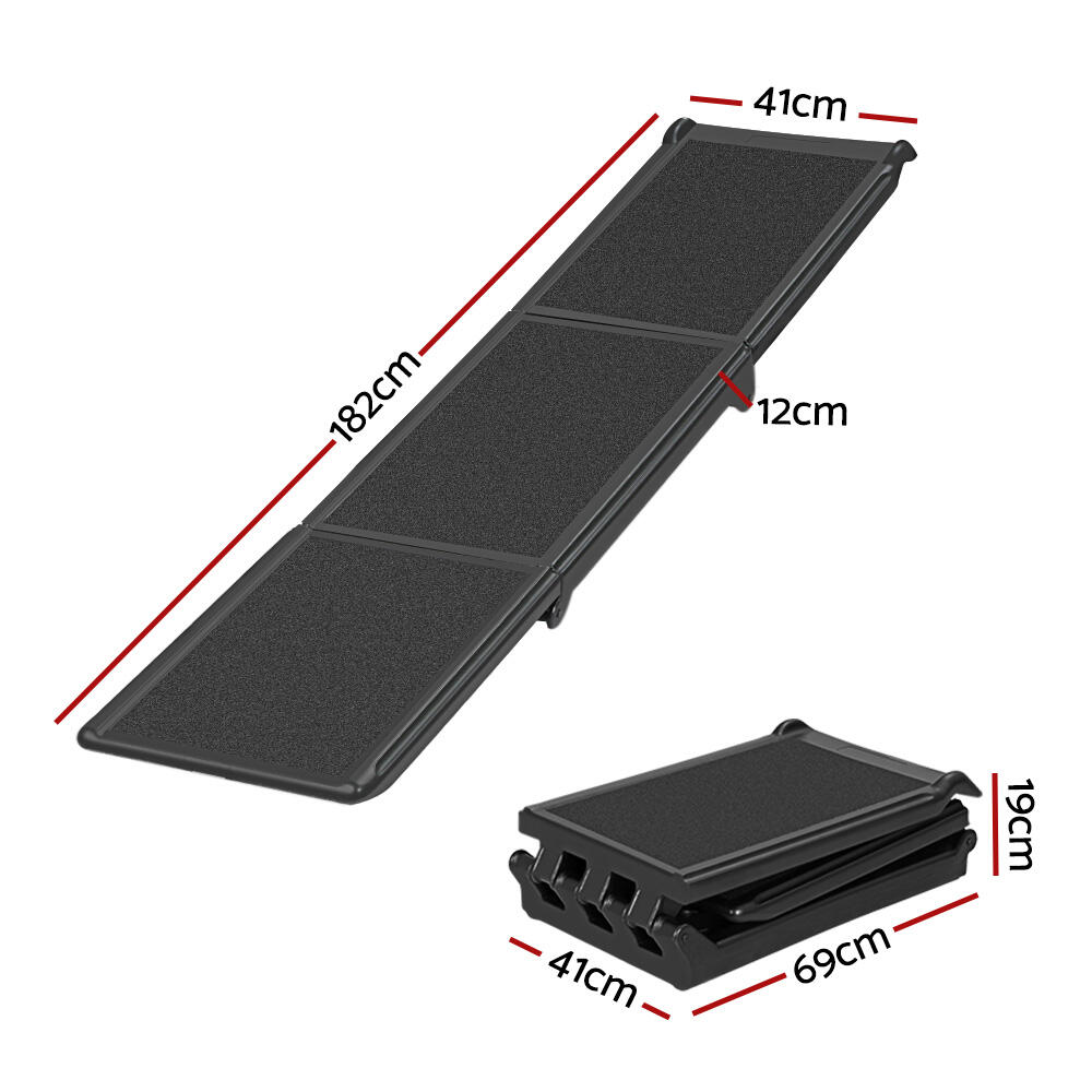 i.Pet Dog Ramp Pet Stairs Steps Car Travel SUV Ladder Foldable Portable