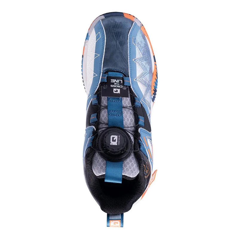 Baskets BASKY Enfant (Bleu / Noir / Orange) IQ | Decathlon