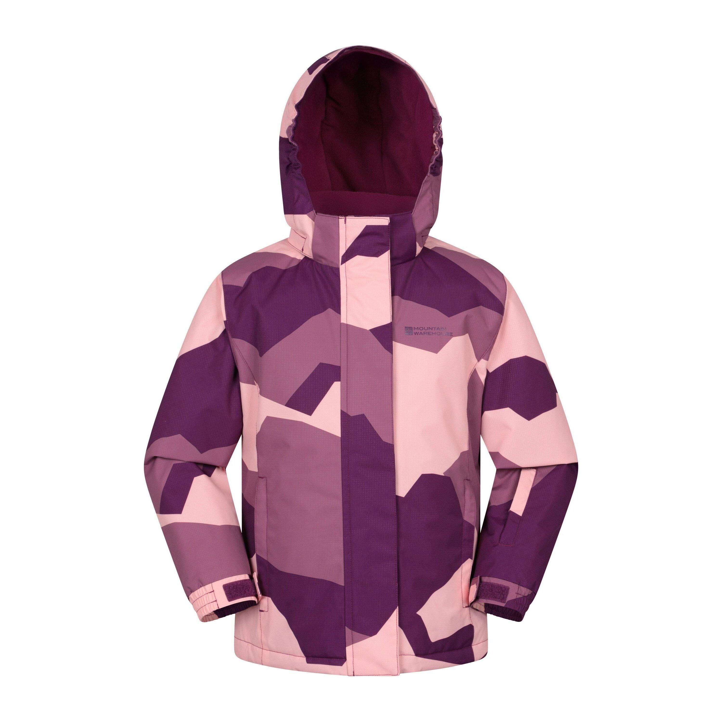 Childrens/Kids Snowdrop Watercolour Ski Jacket (Pale Blue) MOUNTAIN WAREHOUSE | Decathlon