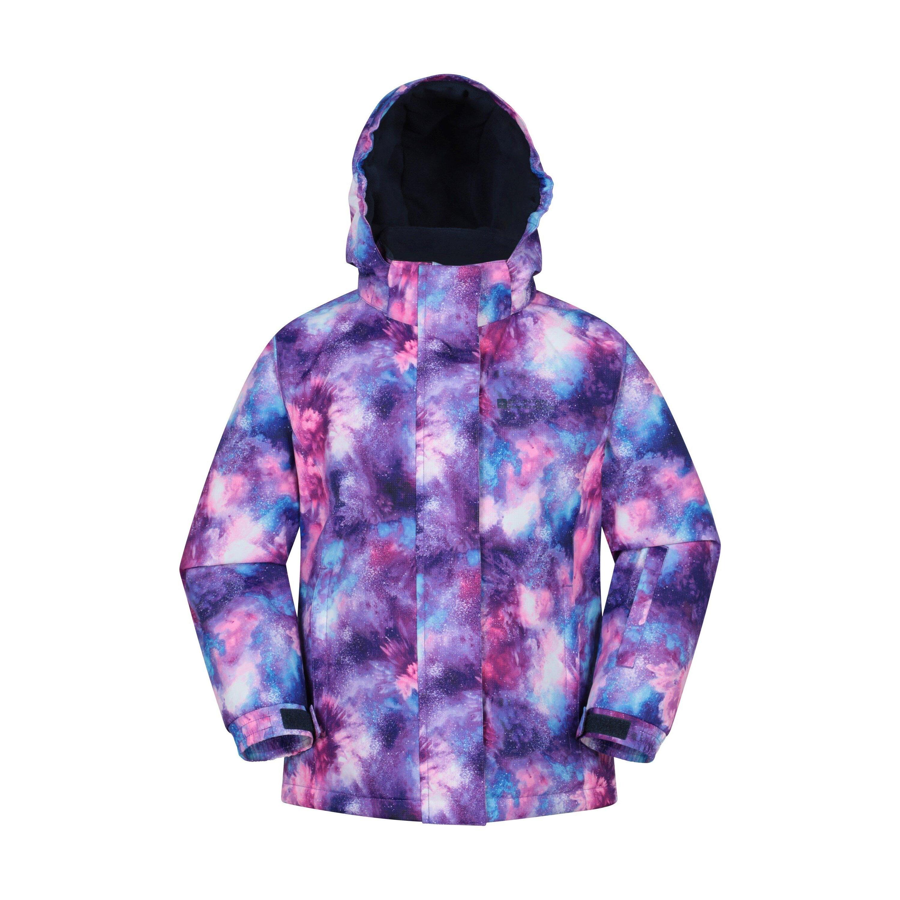 Childrens/Kids Snowdrop Watercolour Ski Jacket (Pale Blue) MOUNTAIN WAREHOUSE | Decathlon