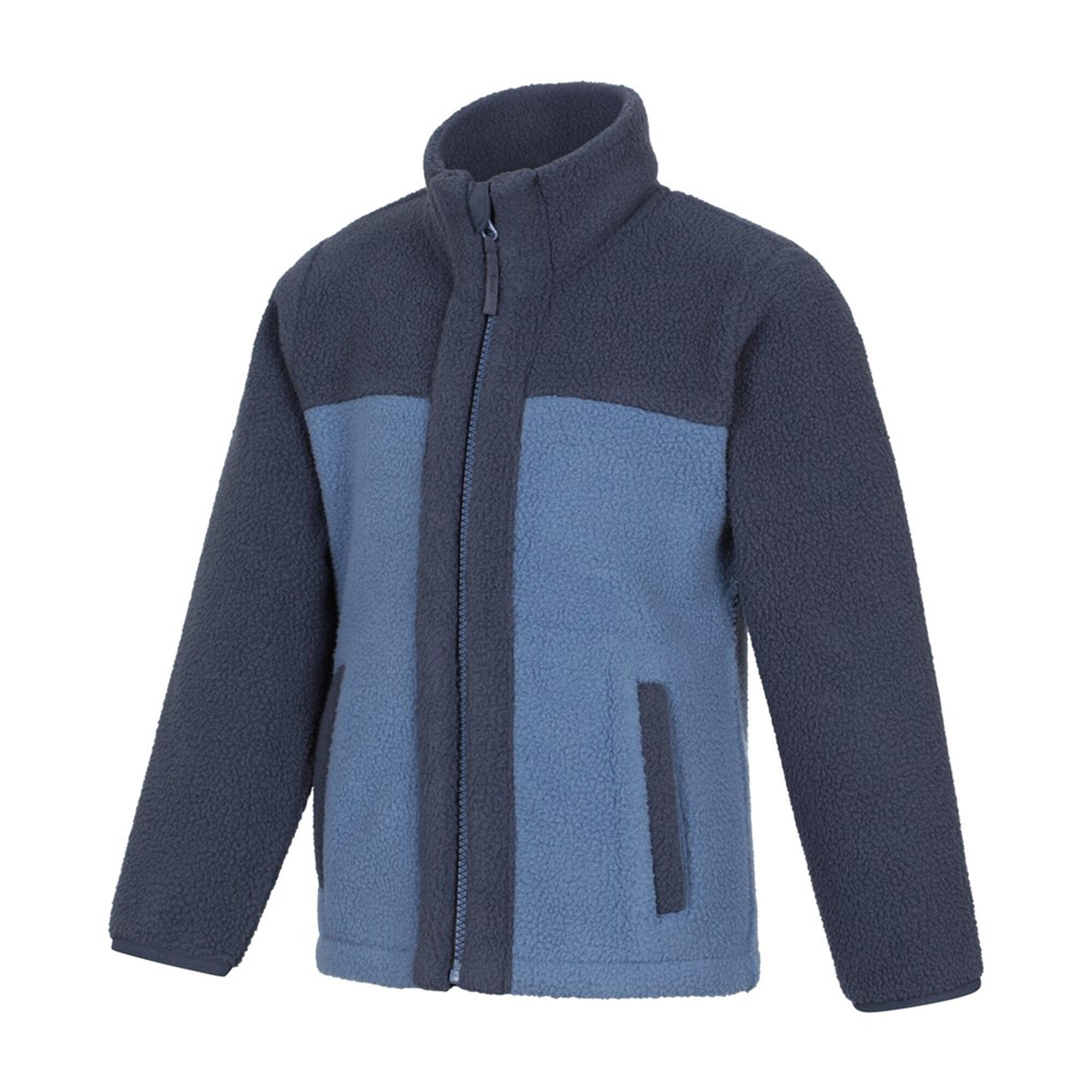 Childrens/Kids Colour Block Bonded Jacket (Blue) MOUNTAIN WAREHOUSE ...