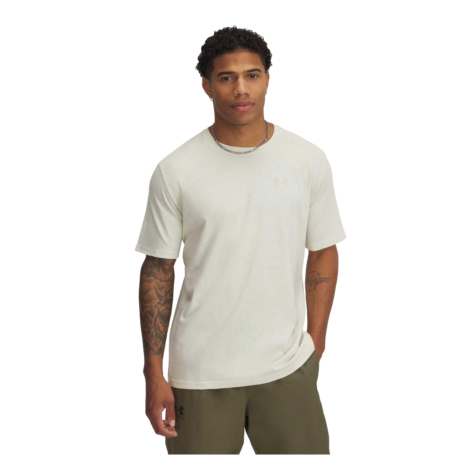 Mens Lockup Chest Logo ShortSleeved TShirt (Brown) UNDER ARMOUR | Decathlon