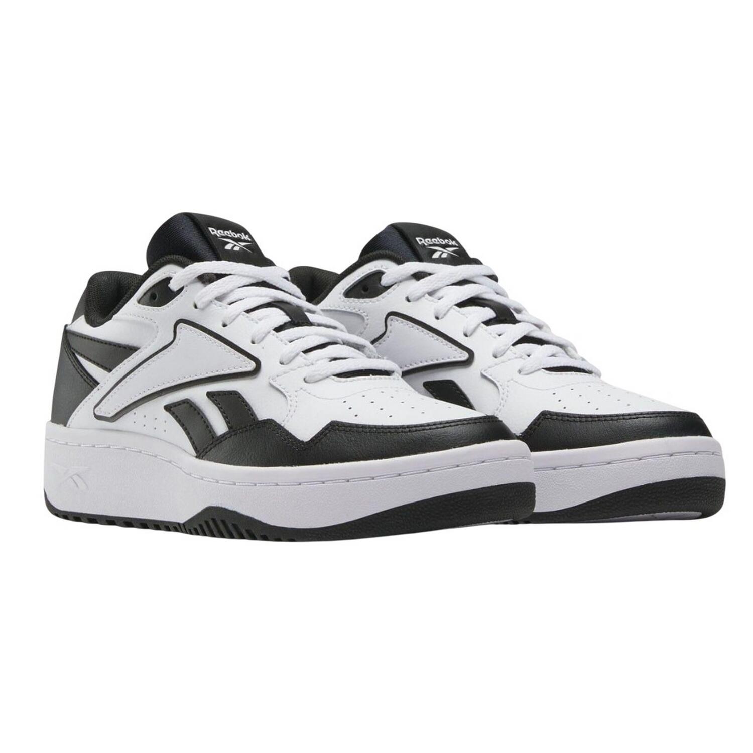 Childrens/Kids ATR Chill Leather Trainers (White/Black) REEBOK | Decathlon