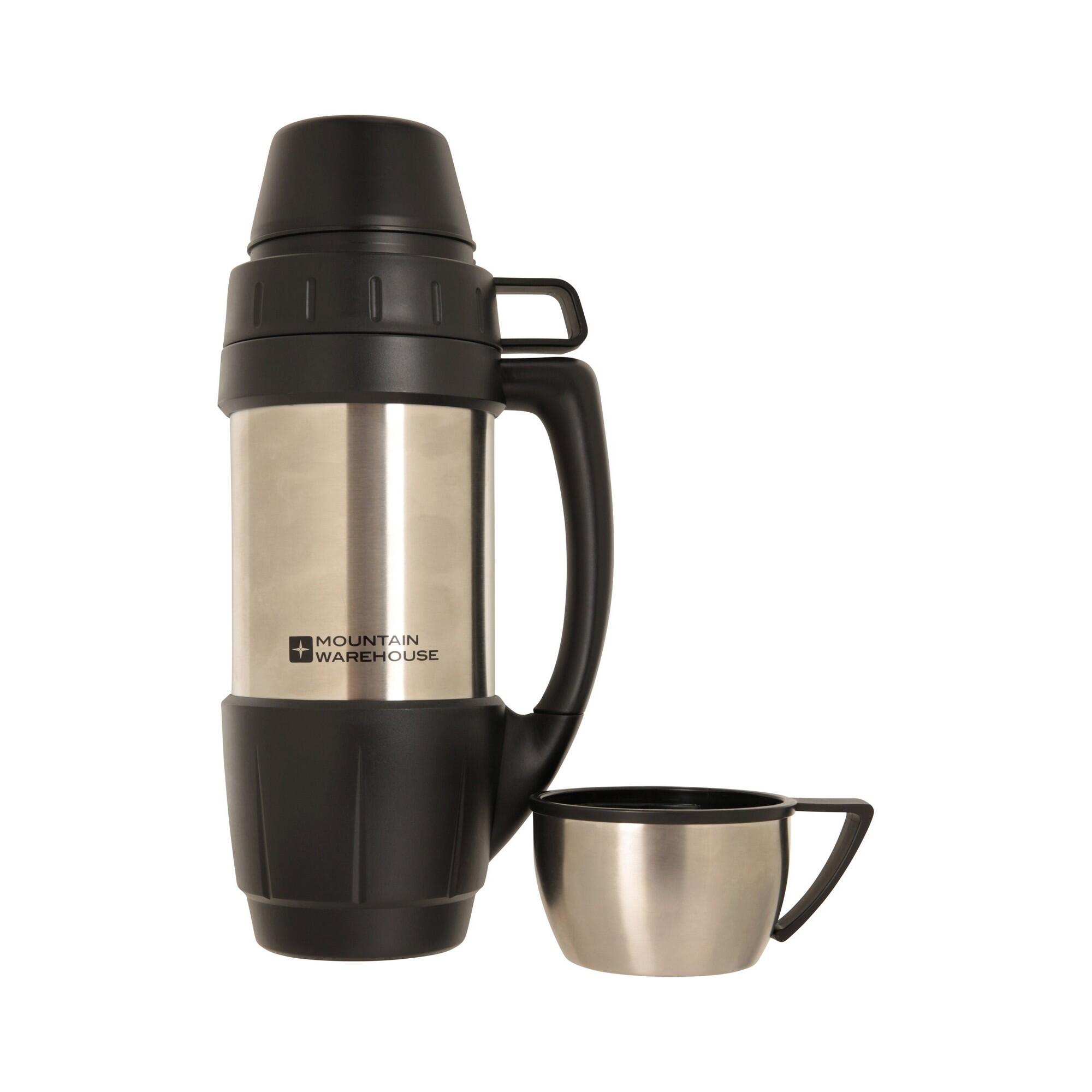 DoubleWalled Flask & Cup Set (Silver) MOUNTAIN WAREHOUSE | Decathlon