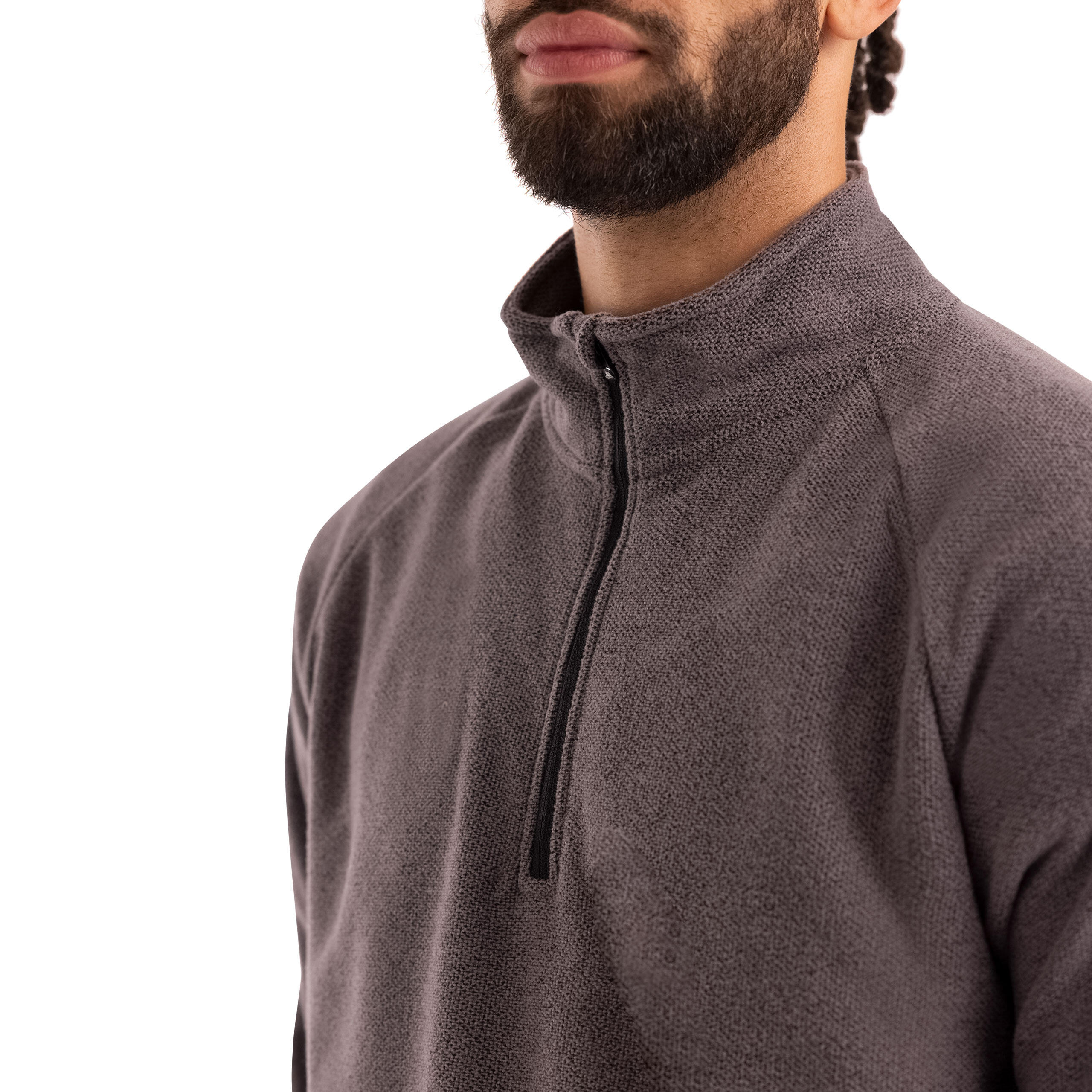 Mens Textured Fleece Brushed Back Fleece Top - Wetherill | Decathlon
