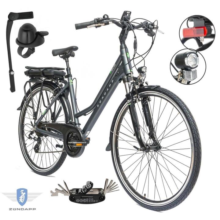 Rower Elektryczny Damski Trekkingowy 28" Aplikacja 2025 LCD 250 W ...