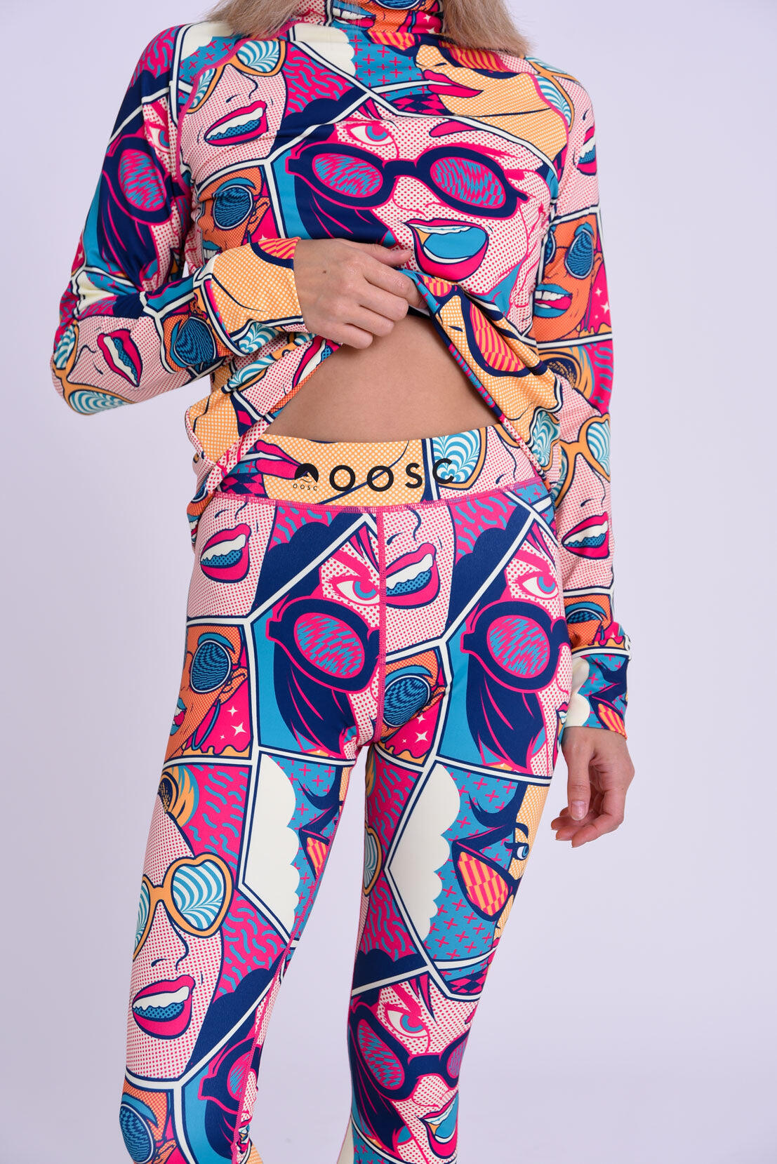 OOSC Clothing Women's Baselayer Leggings - Comic Book Candy | Decathlon