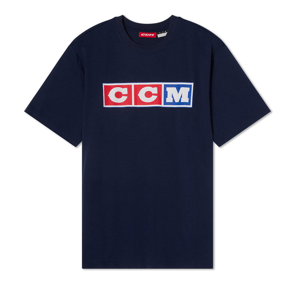 CCM - Heritage 3 Block Tee - Volwassenen - Navy - L | Decathlon