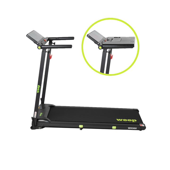 Bieżnia elektryczna składana Weep Work 2 stopnie nachyl. na laptop 12km ...