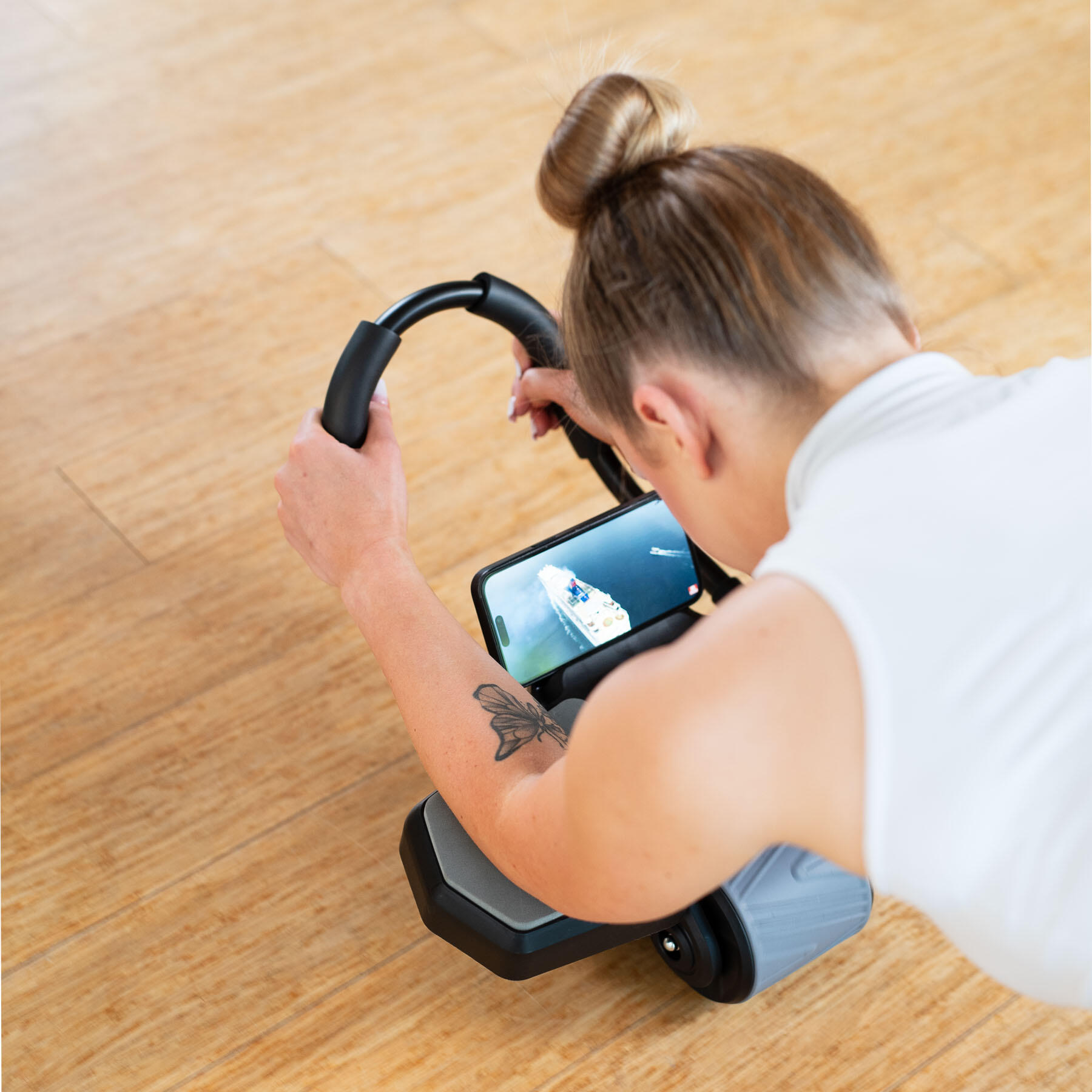 ABS Rad Automattische Bauchmuskelübung Rad mit Stütze KA08 HMS | Decathlon