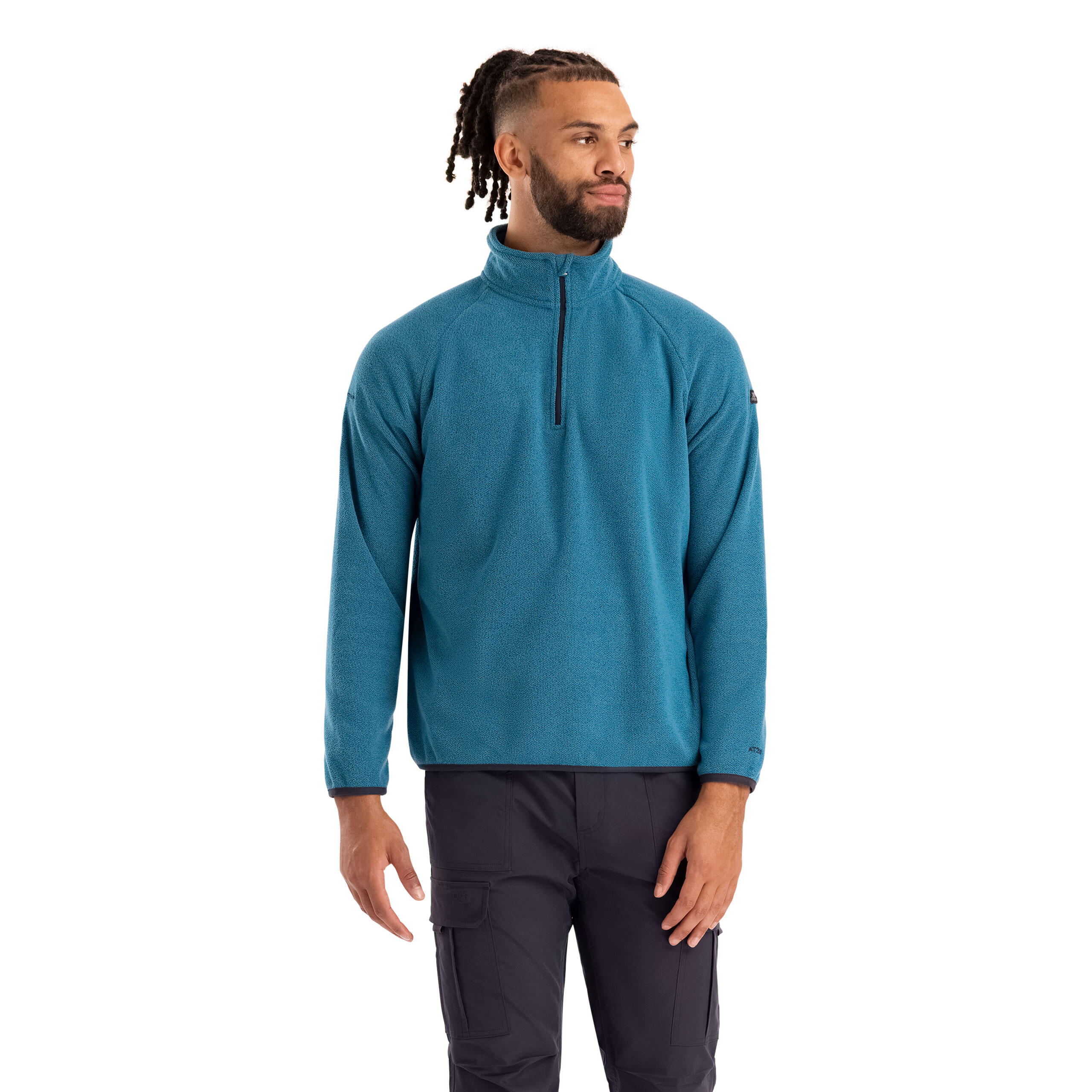 Mens Textured Fleece Brushed Back Fleece Top - Wetherill | Decathlon