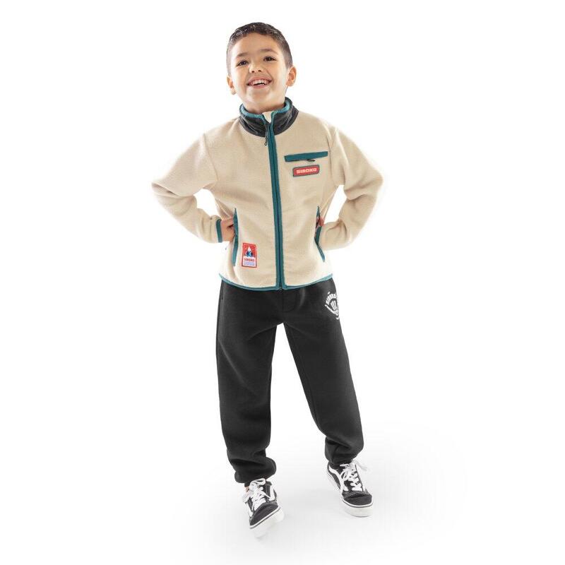 SIROKO - Kids Winter sports Boys’ fleece jacket Spy Beige | Decathlon