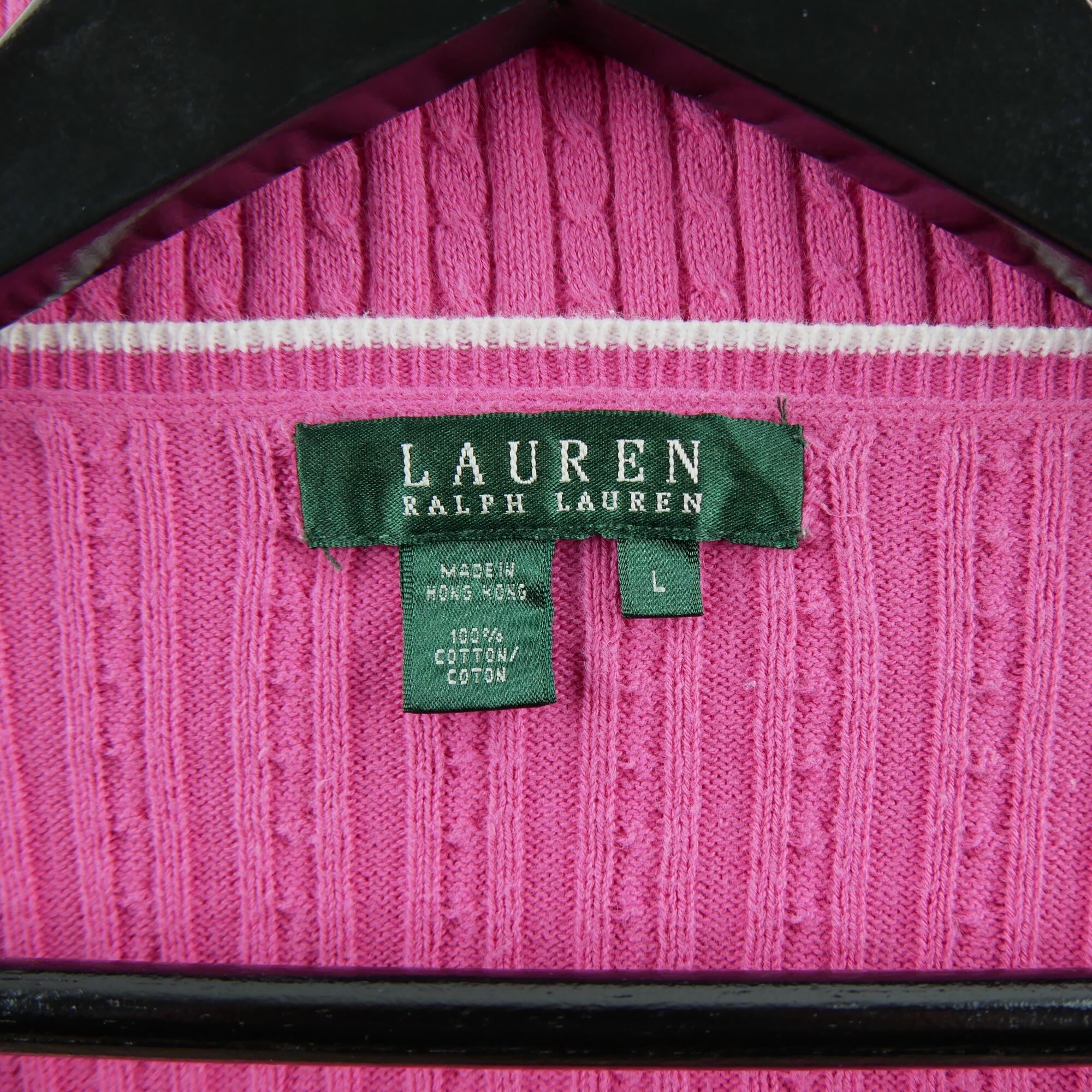 Seconda Mano - Maglione rosa da donna - Stato eccellente RALPH LAUREN ...