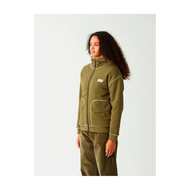 PICTURE Sweat à capuche zippé femme BASEMENT PLUSH - TOBACCO PICTURE ...