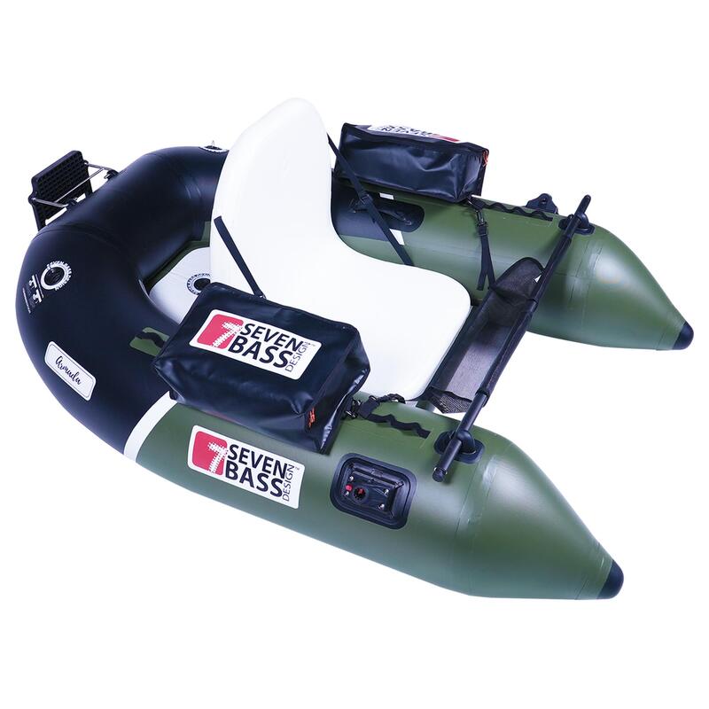 Float tube Seven Bass ARMADA - KAKI WHITE BLACK SEVEN BASS | Decathlon
