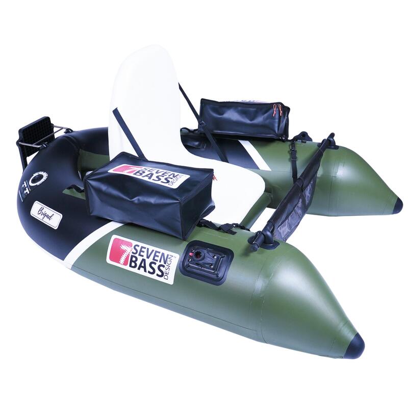 Float tube Seven Bass BRIGAD - KAKI WHITE BLACK SEVEN BASS | Decathlon