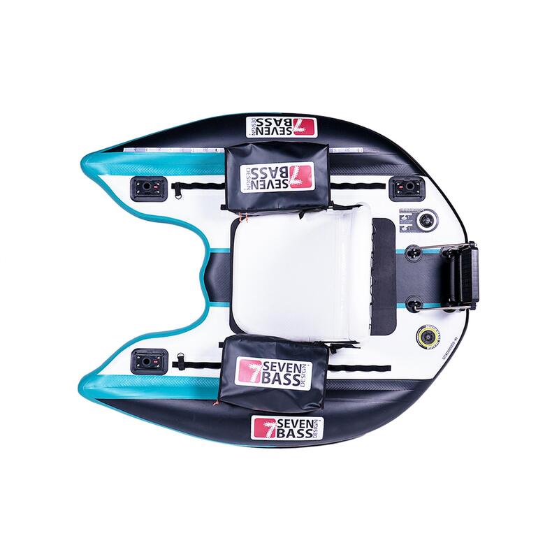 Float tube Seven Bass FLATFORM JUNIOR - BLACK SEAFOAM SEVEN BASS ...