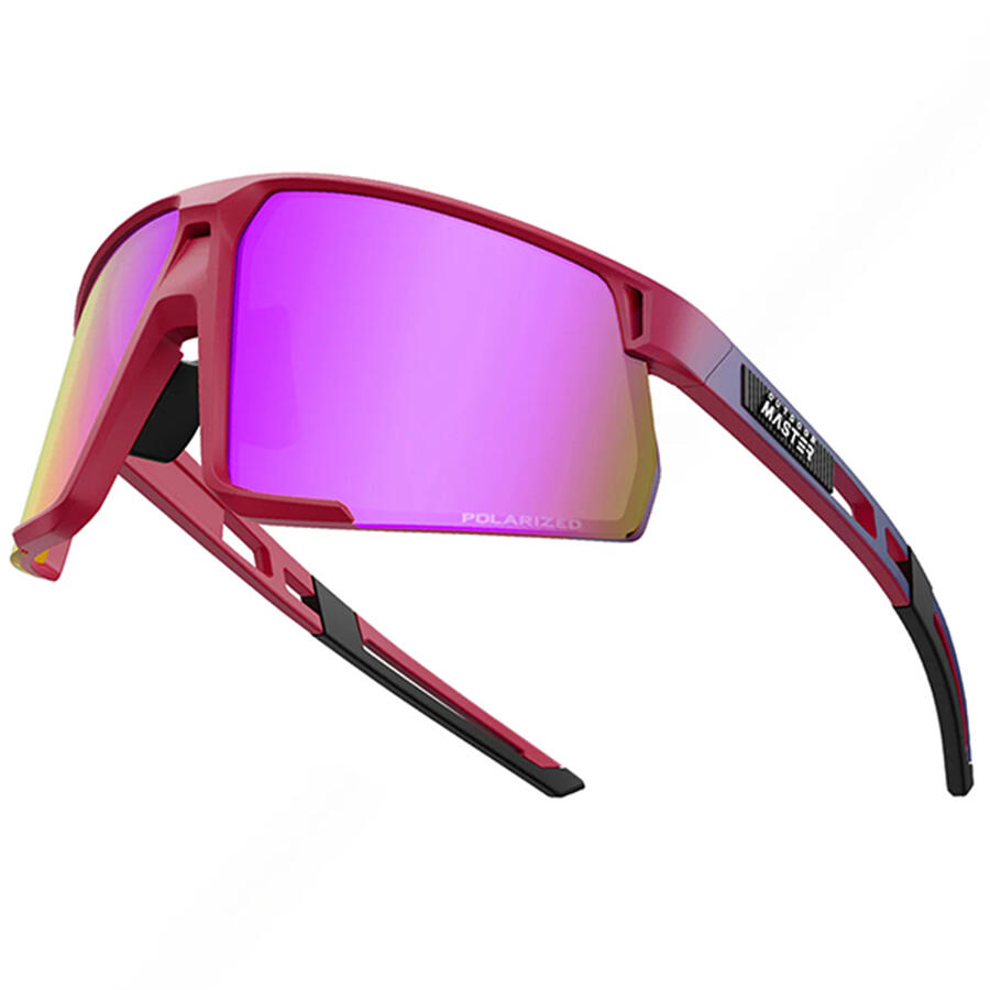 HawkView X182 Polarised Sport Sunglasses - Violet Red Frame | Decathlon