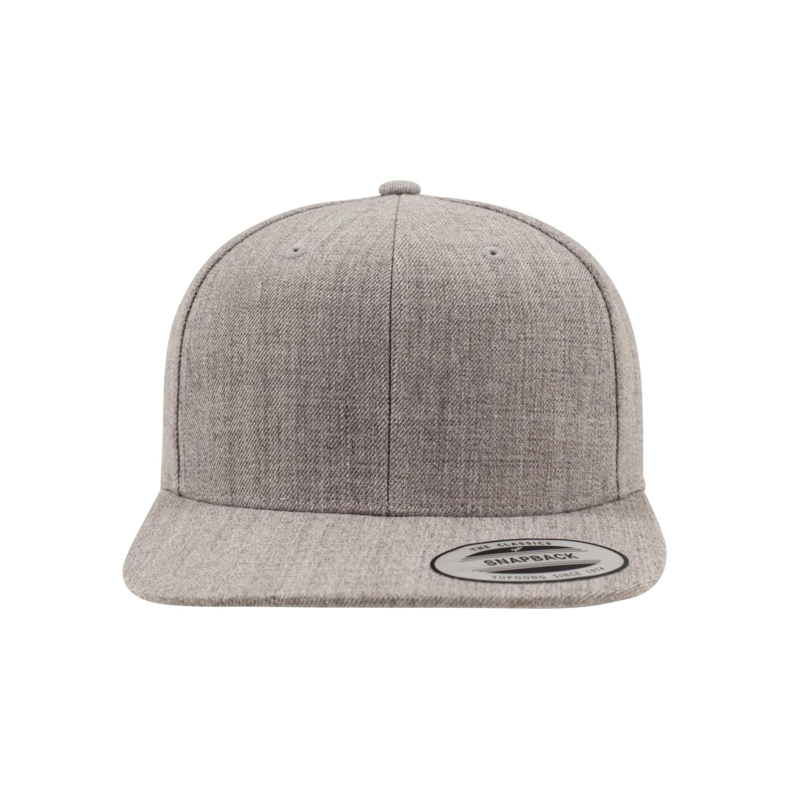 Unisex Adult Classic Snapback Cap (Heather Grey) | Decathlon
