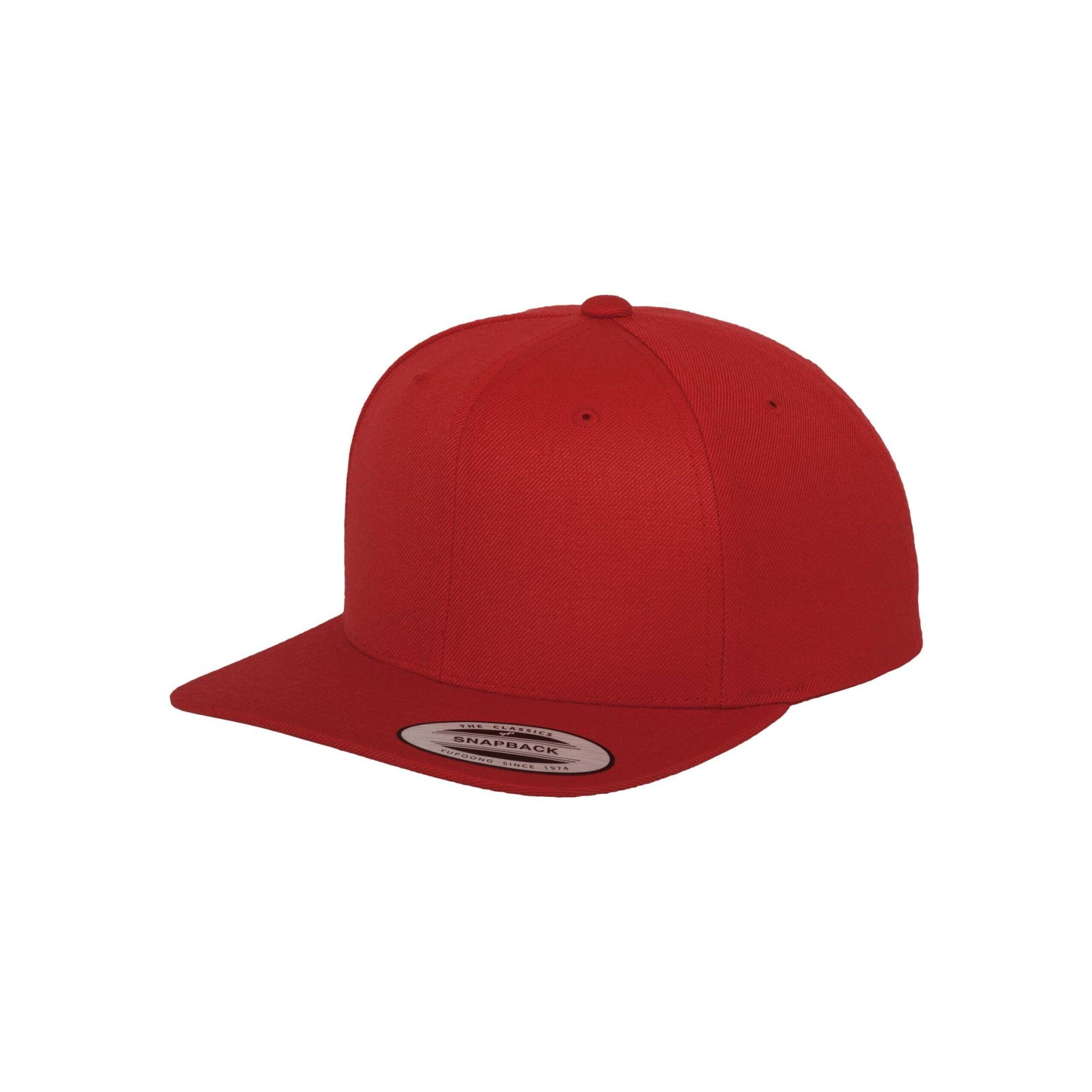 Unisex Adult Classic Snapback Cap (Red) | Decathlon
